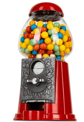 Distributeur bonbon métal rétro